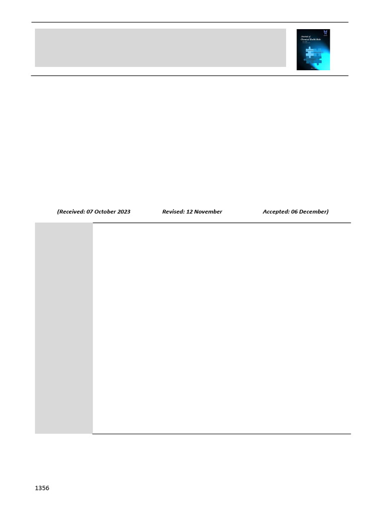 JCHR Dec 23 | PDF | Statistics | P Value