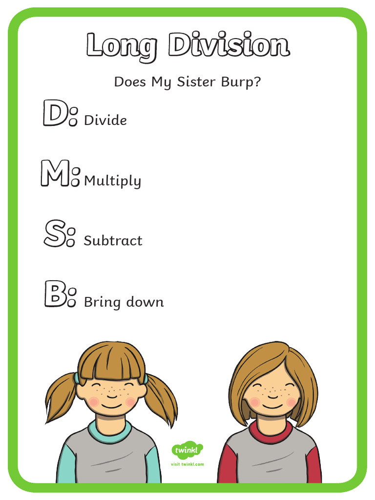 Us e 4 Long Division Display Poster | PDF