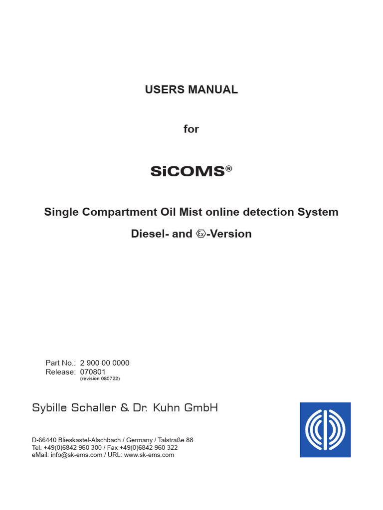 Manual User Sicoms 070801 080722 English | PDF | Light | Relay