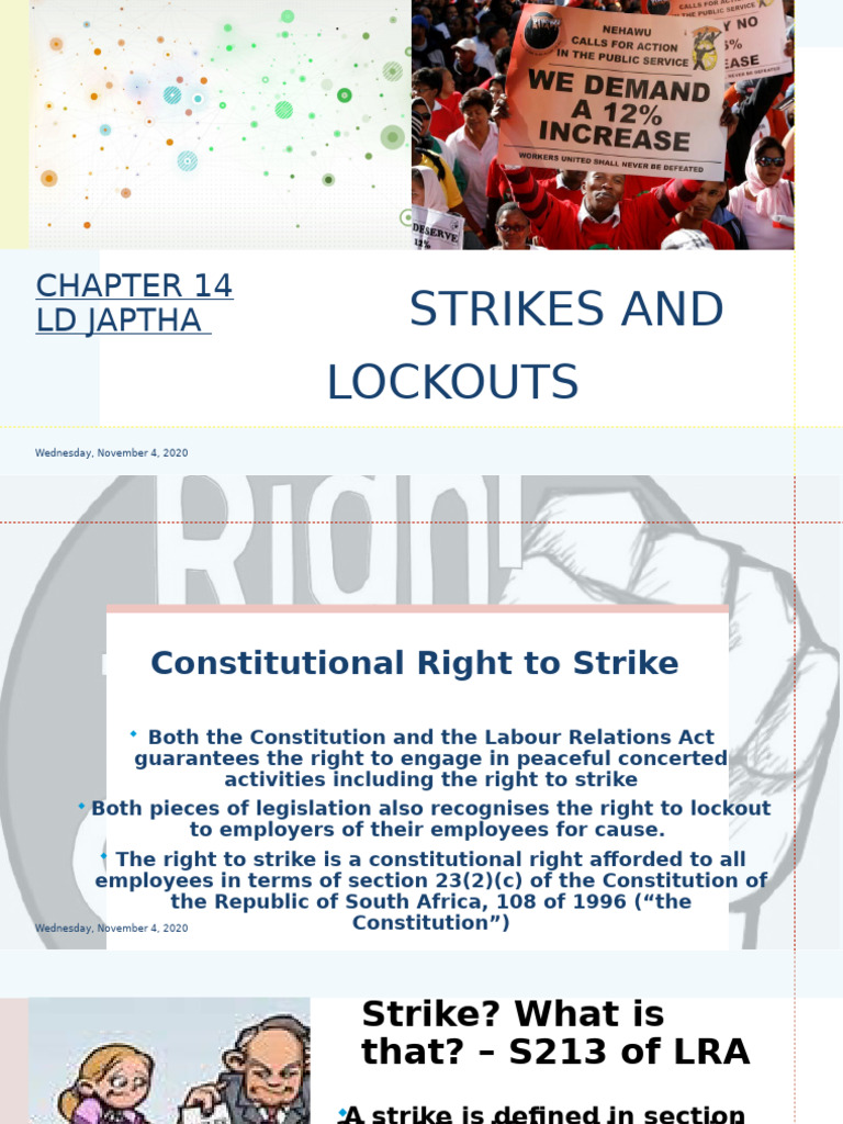 Understanding Strikes and Lockouts in South Africa | PDF | Strike ...