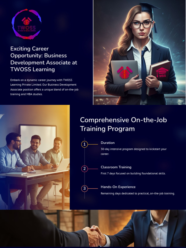 Exciting Career Opportunity Business Development Associate at TWOSS ...