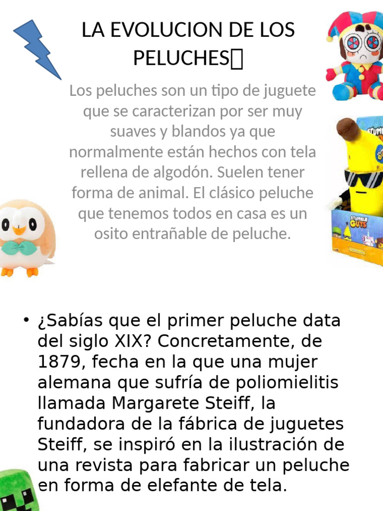 LA EVOLUCION DE LOS Peluches | PDF