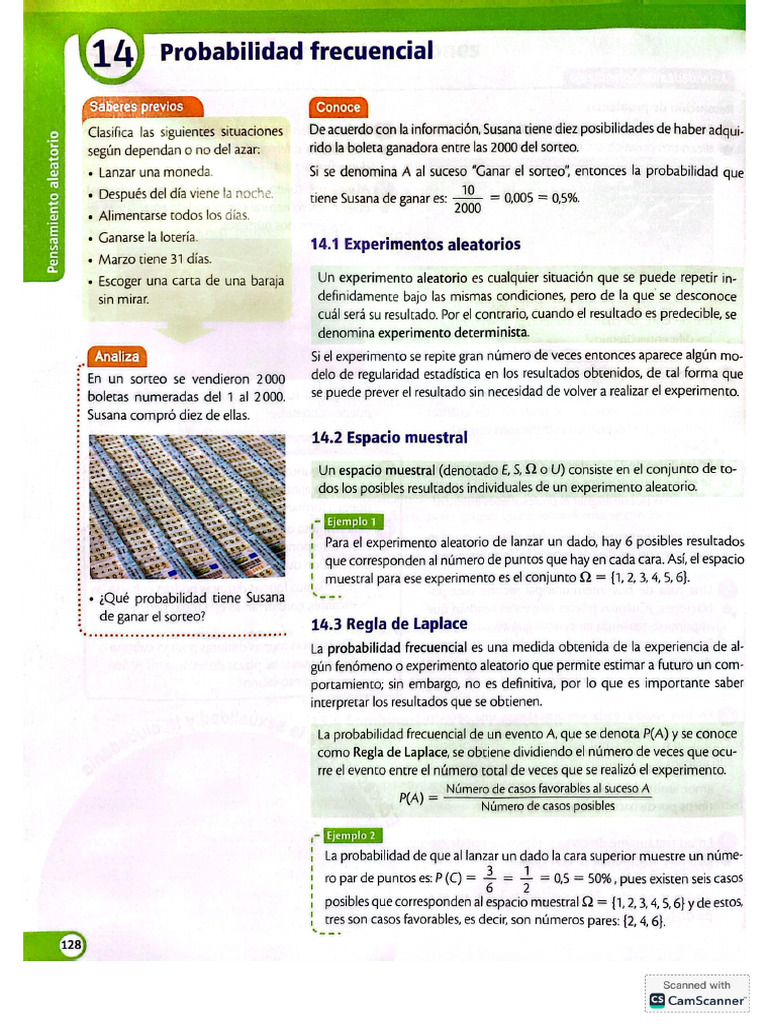 Espacio Muestral, Eventos y Probabilidad | PDF