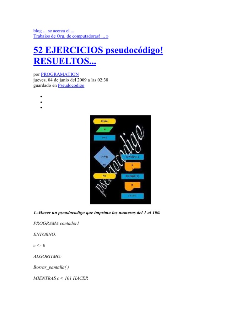 Ejercicios de Pseudocodigos | PDF | Estructura de datos de matriz | Matemáticas discretas