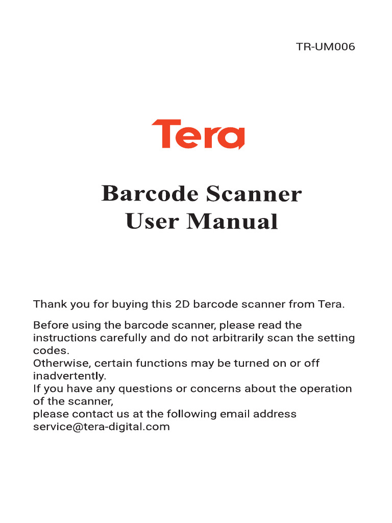Tera - 5100 - Scanner (Wireless With Dongle) | PDF