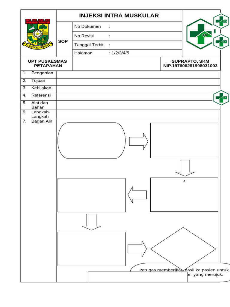Sop Injeksi Intradermal | PDF | Sains & Matematika | Hukum