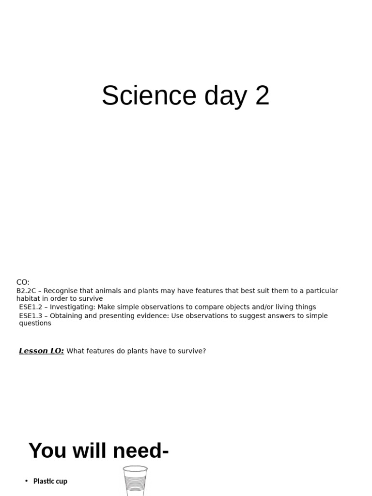 Science Week 6 | PDF | Plants | Trees