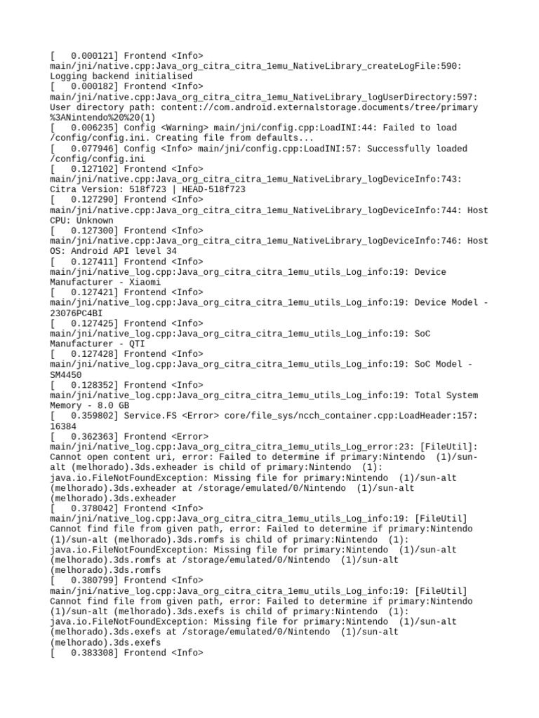 Citra Log - Txt.old | PDF | Computing | Computer Architecture