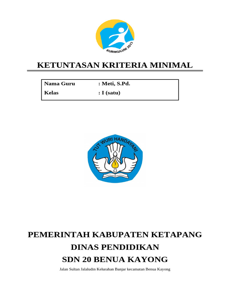 Ketuntasan Kriteria Minimal | PDF