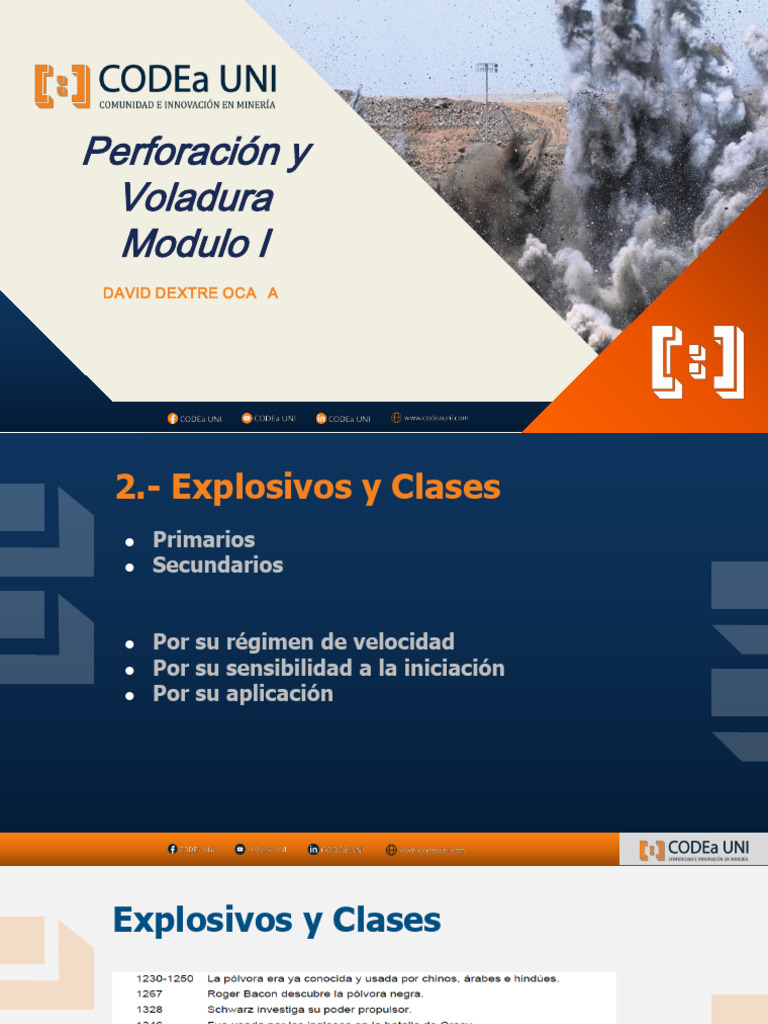 Clase 01 I Explosivos y Clases | PDF | Sustancias químicas | Química