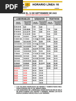Horarios CODESA | PDF