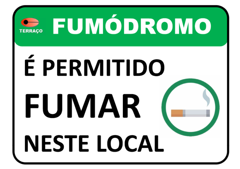 Placa - Permitido Fumar Fumodromo | PDF