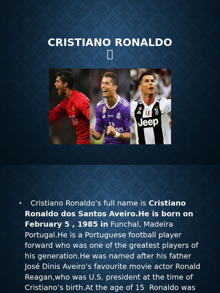 Cristiano Ronaldo: Full Biography | PDF | Association Football Clubs ...