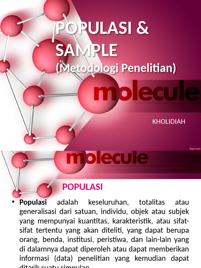 Populasi Dan Sample | PDF