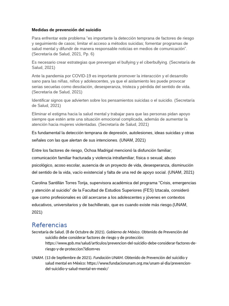 Prevencion Del Suicidio Tarea de Inv. y Soc. | PDF | Suicidio | Acoso cibernético