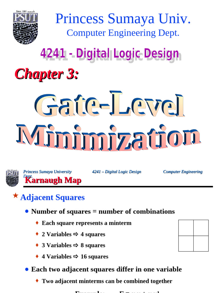 Chapter 3 Gate Level Minimization | PDF | Logic Synthesis | Digital Electronics