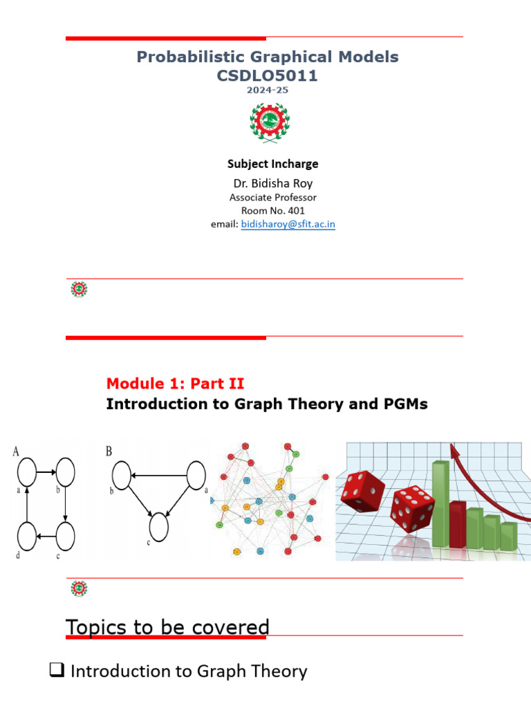 Introduction to Graph Theory & PGMs | PDF | Vertex (Graph Theory) | Bayesian Network