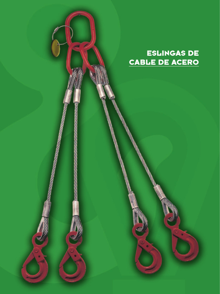 Eslingas de Cable de Acero | PDF | Acero | Bienes manufacturados