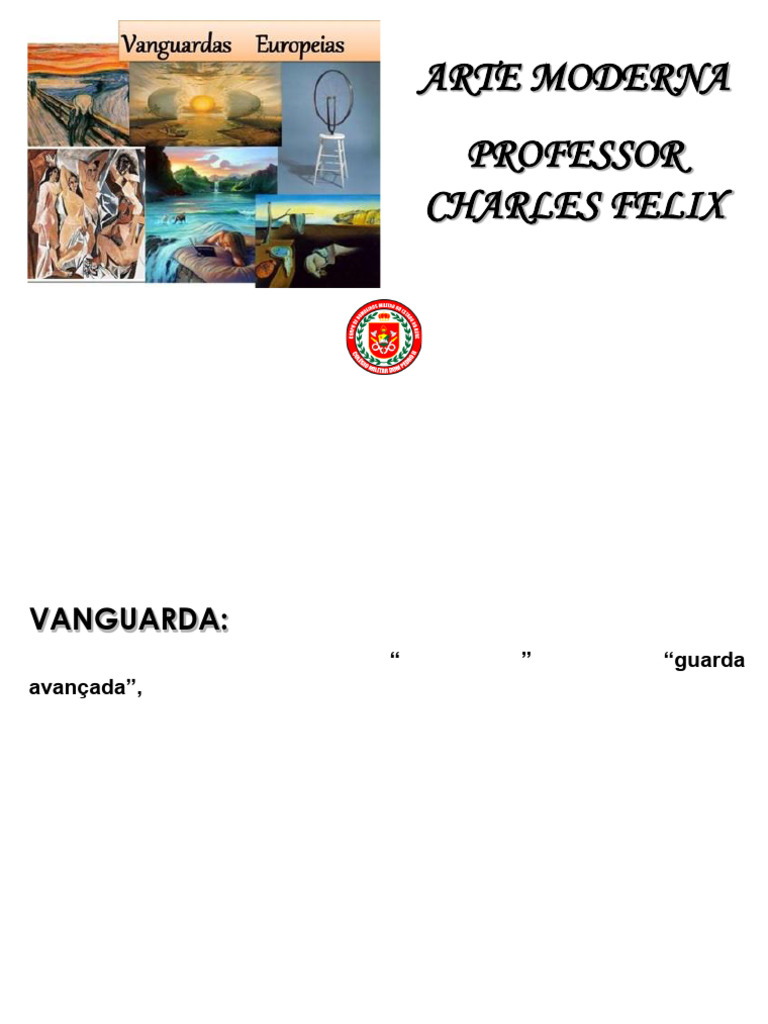 Vanguarda na Arte Moderna: Movimentos e Características | PDF ...