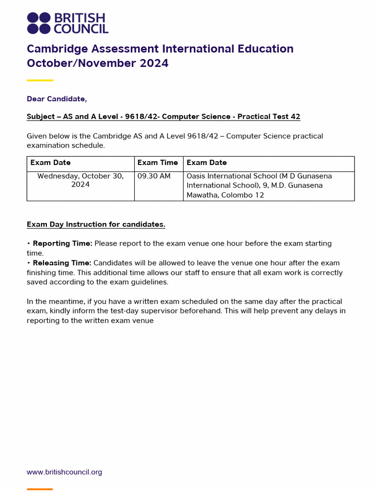 9618_42_Computer Science_CAIE ON 24_MDG | PDF