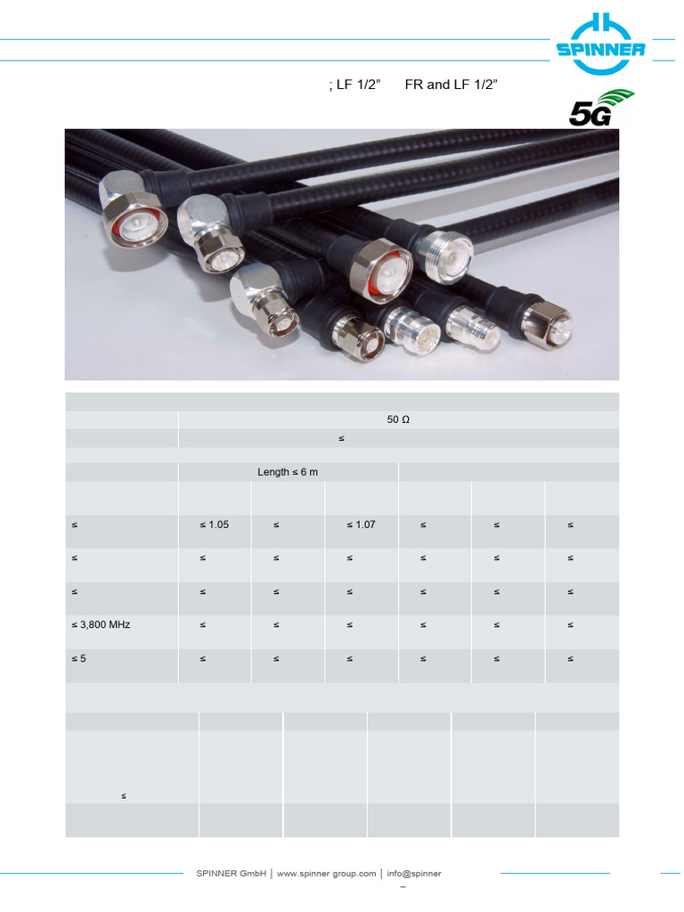 Spinner LF12 | PDF | Electrical Connector | Electrical Conductor