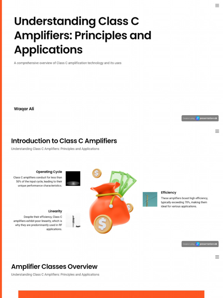 Class C Amplifier Presentation | PDF