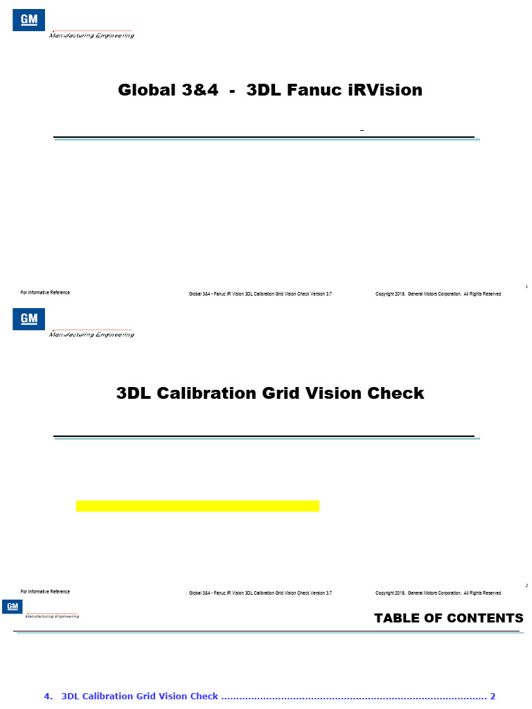 Global 3-4 Document 4 3DL Calibration Grid Vision Check v3.7 | PDF ...