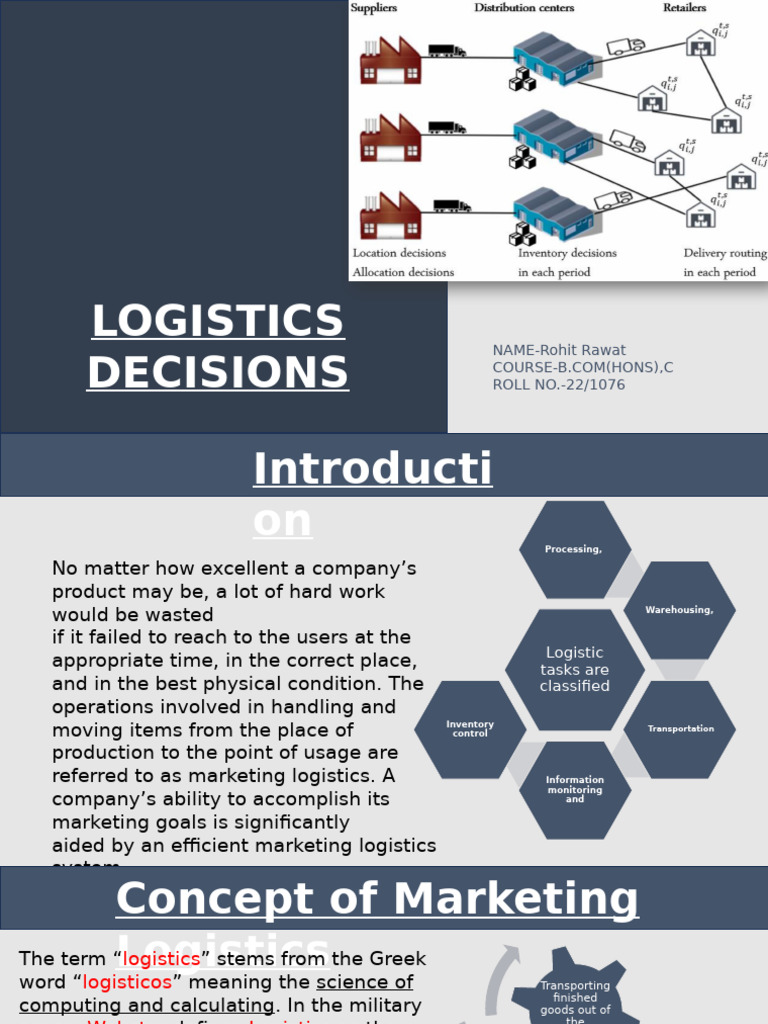 logistic decision | PDF | Logistics | Warehouse