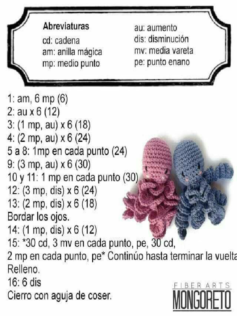 Pulpito de Apego Amigurumi | PDF