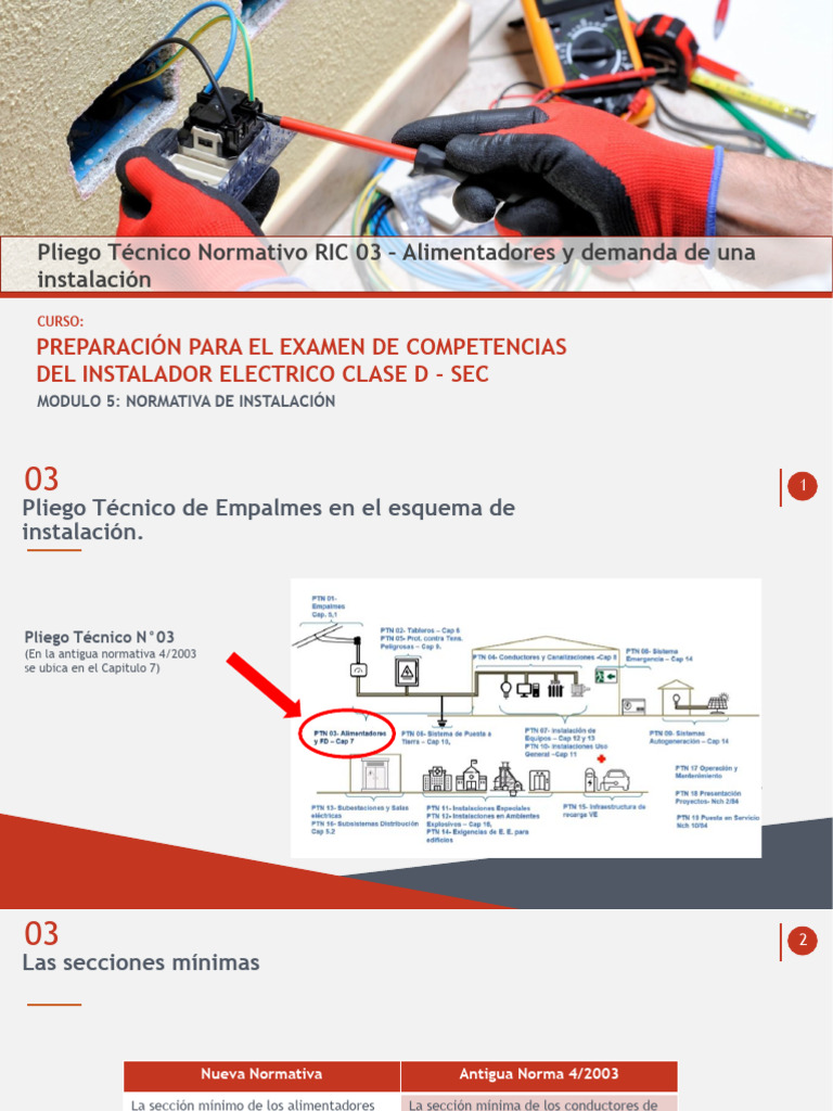 3 Pliego Técnico Normativo RIC 03 - Alimentadores | PDF | Ingenieria Eléctrica | Electricidad