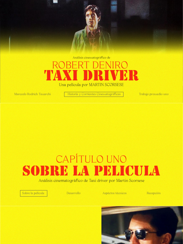 Análisis de Taxi Driver: Scorsese y De Niro | PDF | Martin Scorsese