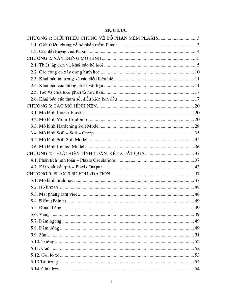 Tai Lieu Plaxis | PDF