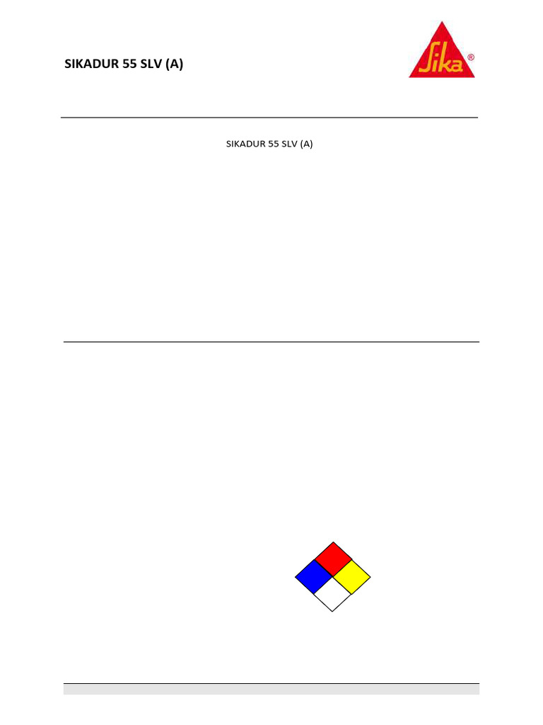 Sikadur 55 SLV Parte A | PDF | Química | Física Aplicada e ...
