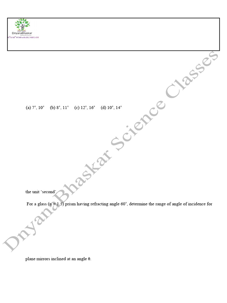Optics Paper | PDF | Optics | Electromagnetic Radiation Optics Paper | PDF | Optics | Electromagnetic Radiation