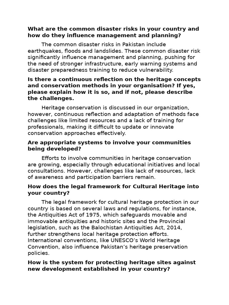 Short Ans | PDF | Historic Preservation | Cultural Heritage