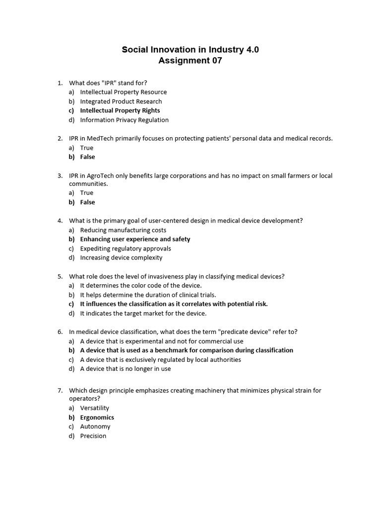 SII4 Assignment-07 - 2024 | PDF