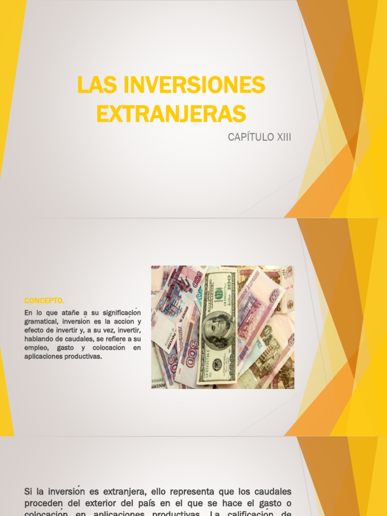 UNIDAD 3 (IV) Inversión Extranjera | PDF | Inversiones | Business