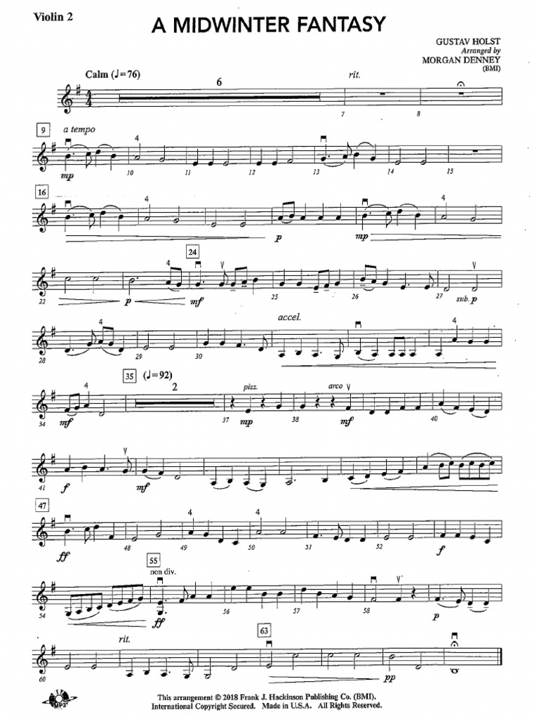 A Midwinter Fantasy VLN 2 | PDF