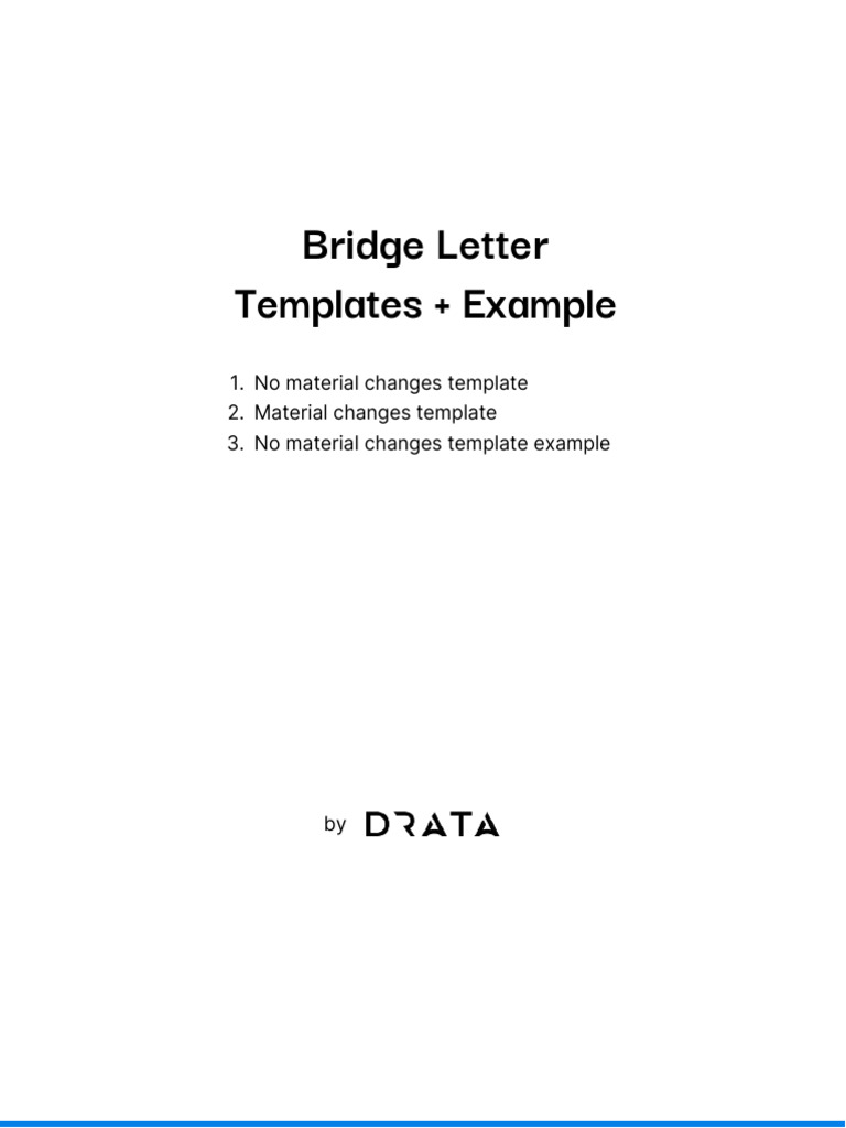 Bridge Letter Templates | PDF
