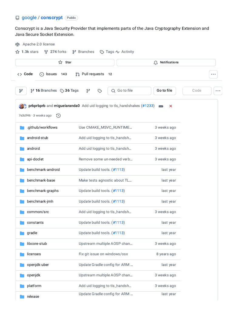 Conscrypt Java Security Provider | PDF | Java (Programming Language) | 64 Bit Computing