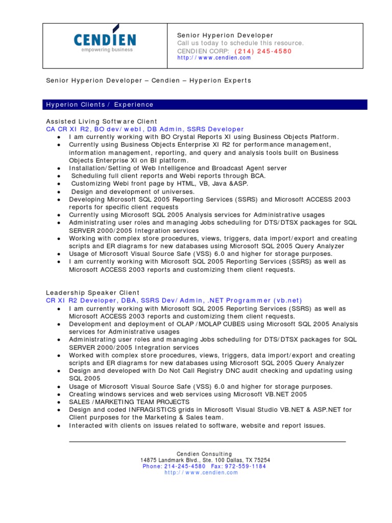 Hyperion Developer Services | PDF | Microsoft Sql Server | Microsoft Access