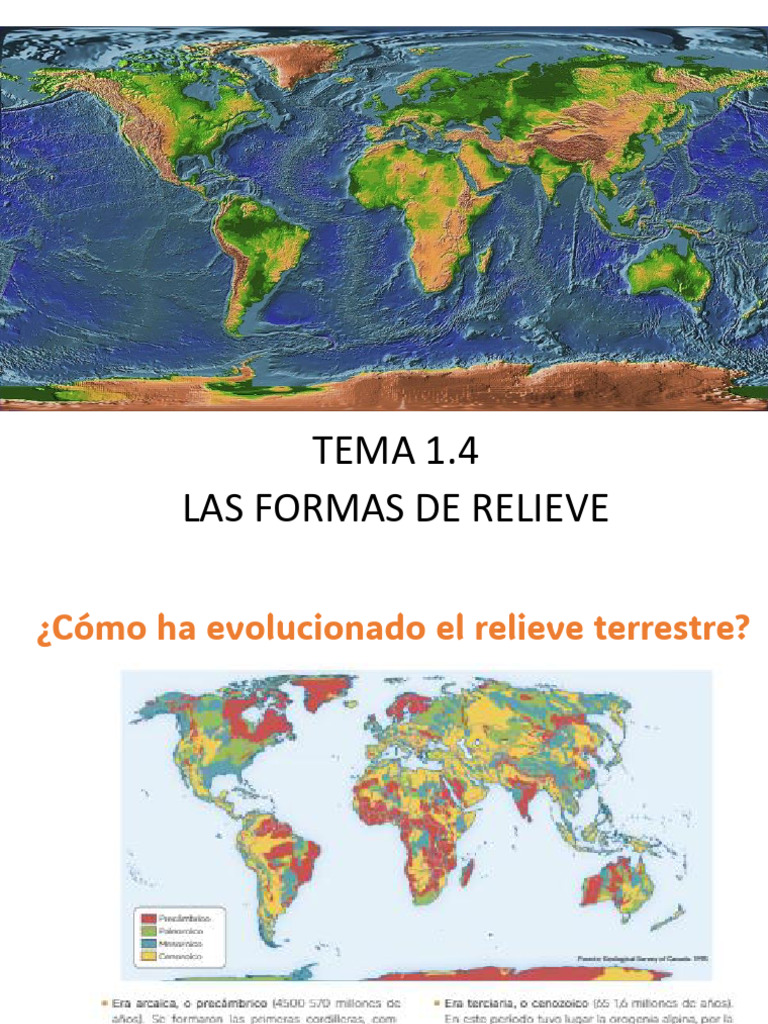 1.4 Las Formas de Relieve | PDF | Geomorfología | Geología
