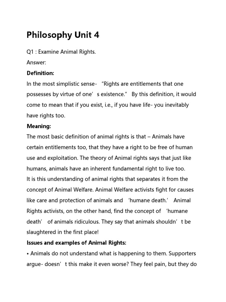 Philosophy Unit 4 | PDF | Habitat Destruction | Climate Change