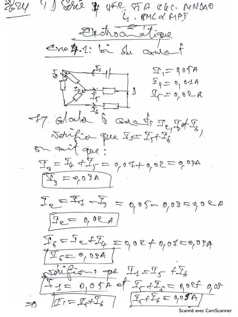 Correction TD 4 Électricité | PDF
