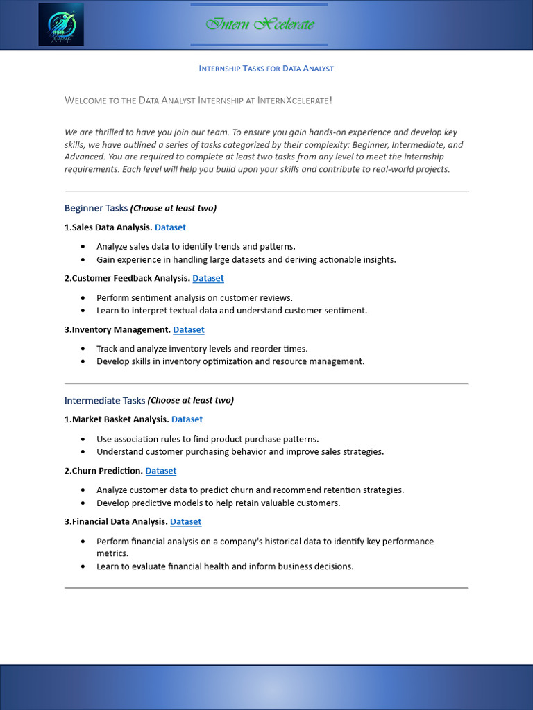 Data Analyst Task | PDF | Data Analysis | Analytics