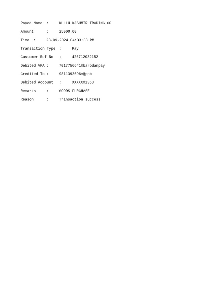 Transaction History - 1 | PDF