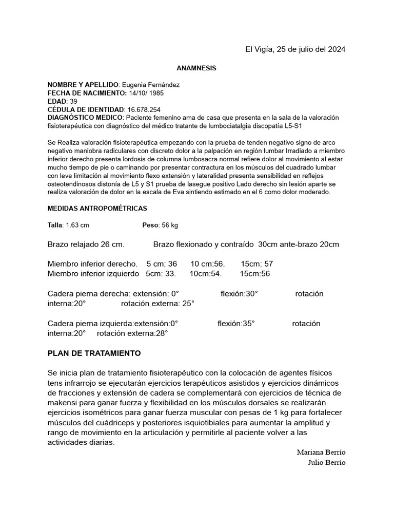 Anamnesis JD - Docx-1 | PDF | Ciencia y matemáticas