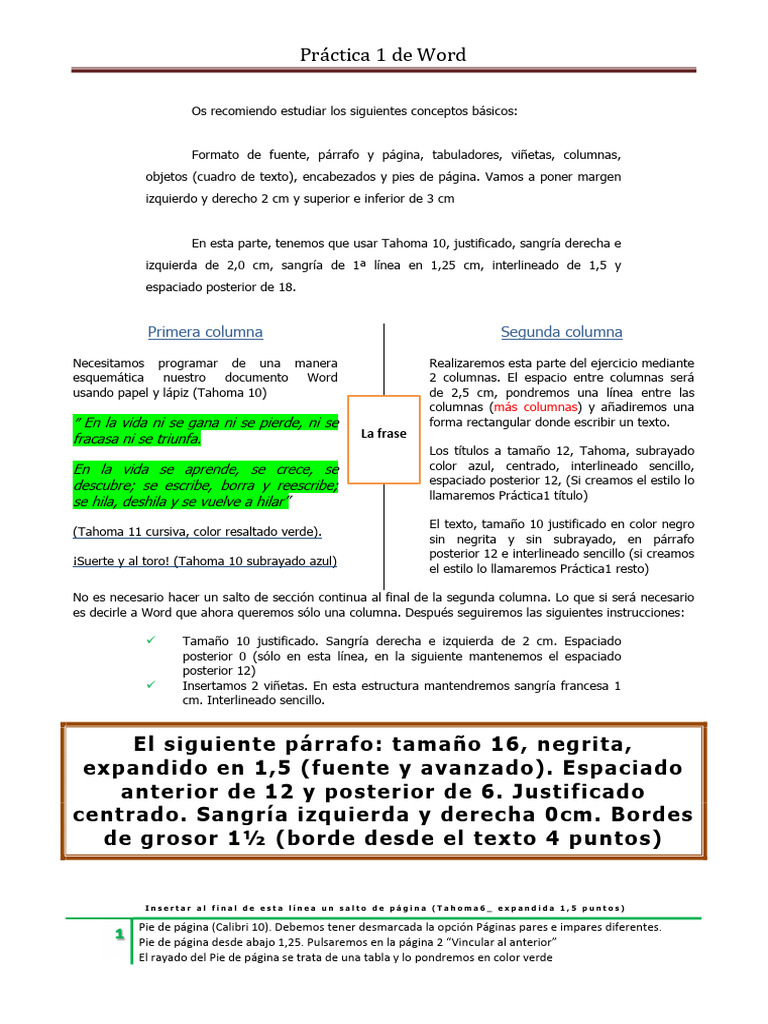 Practica Word 2021 - 1 | PDF | Color | Ligero