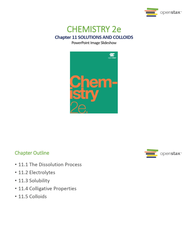 Solutions and Colloids in Chemistry | PDF | Solvation | Solubility