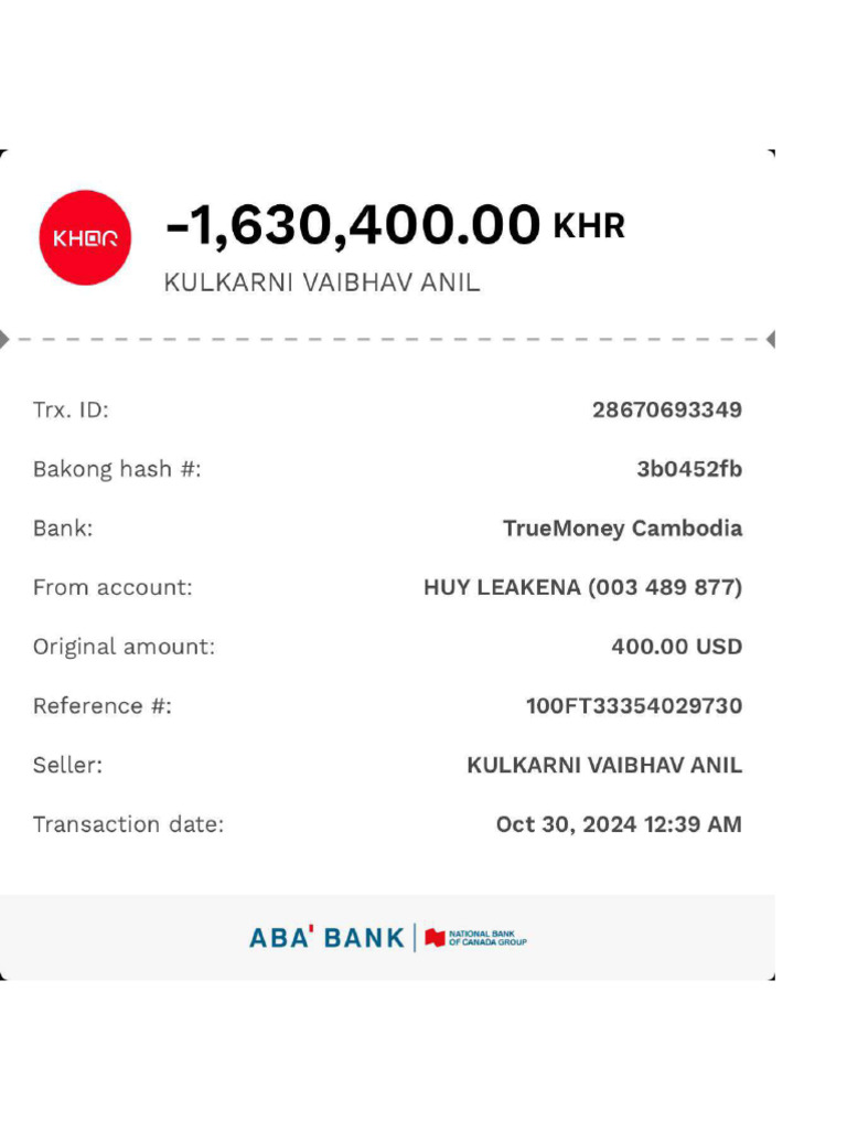 It's A ABA Bank Transfer | PDF